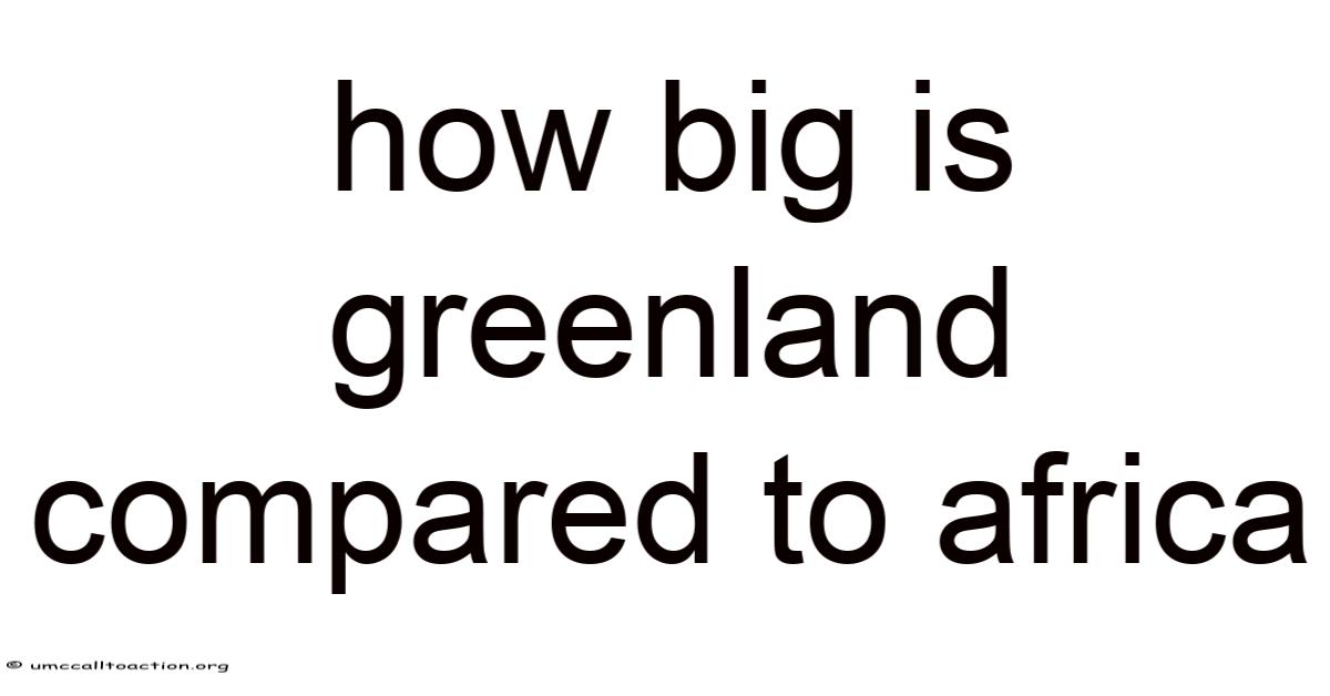 How Big Is Greenland Compared To Africa