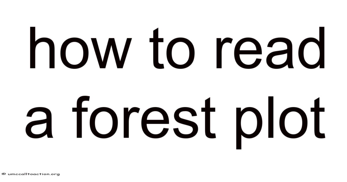 How To Read A Forest Plot