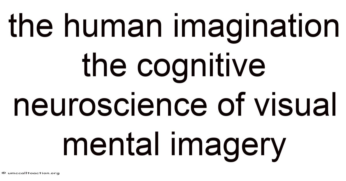 The Human Imagination The Cognitive Neuroscience Of Visual Mental Imagery