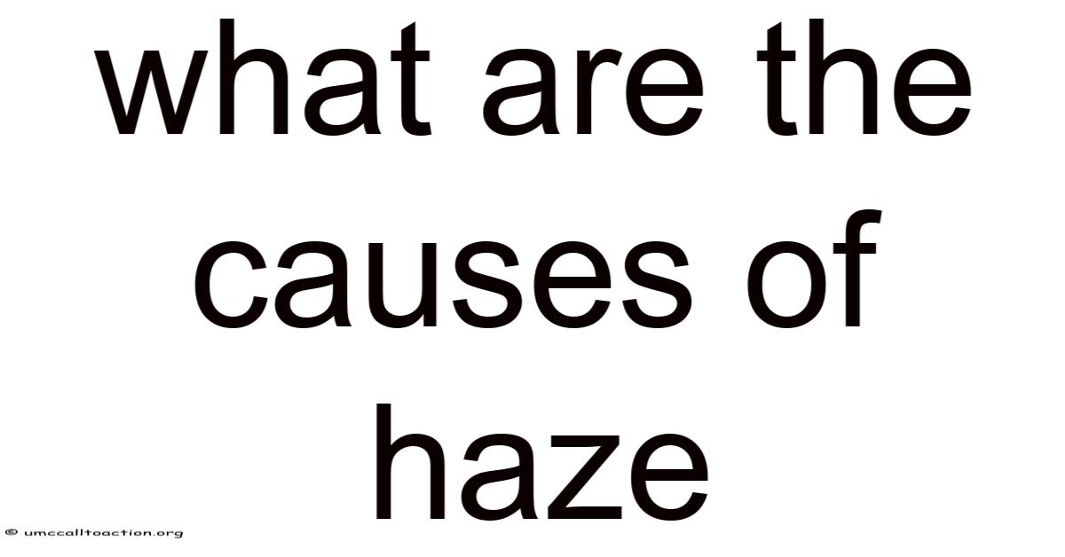 What Are The Causes Of Haze